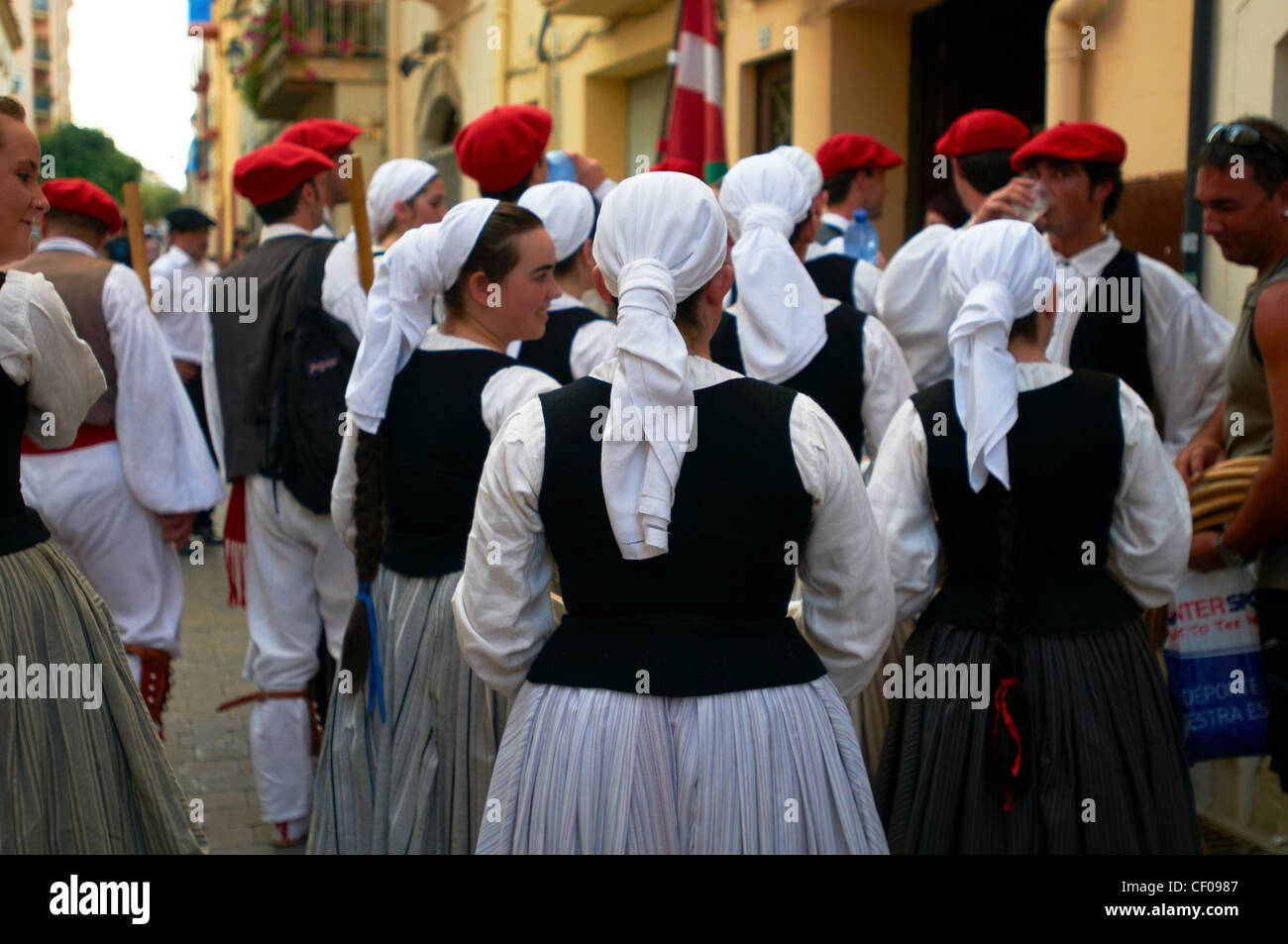 -Traditional "Vasconian" Dancers- Ancient Traditions Stock Photo - Alamy