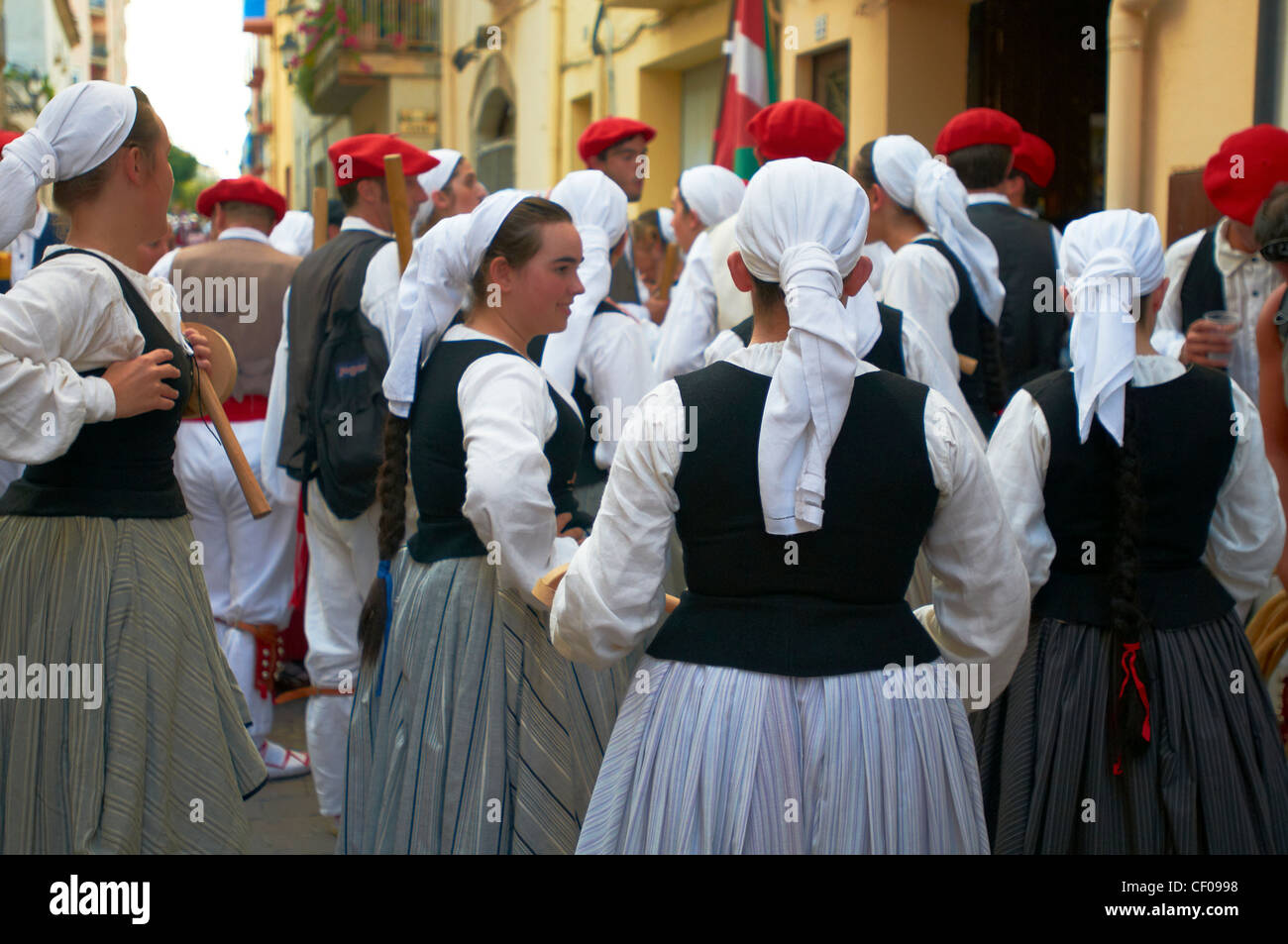 -Traditional "Vasconian" Dancers- Ancient Traditions Stock Photo - Alamy