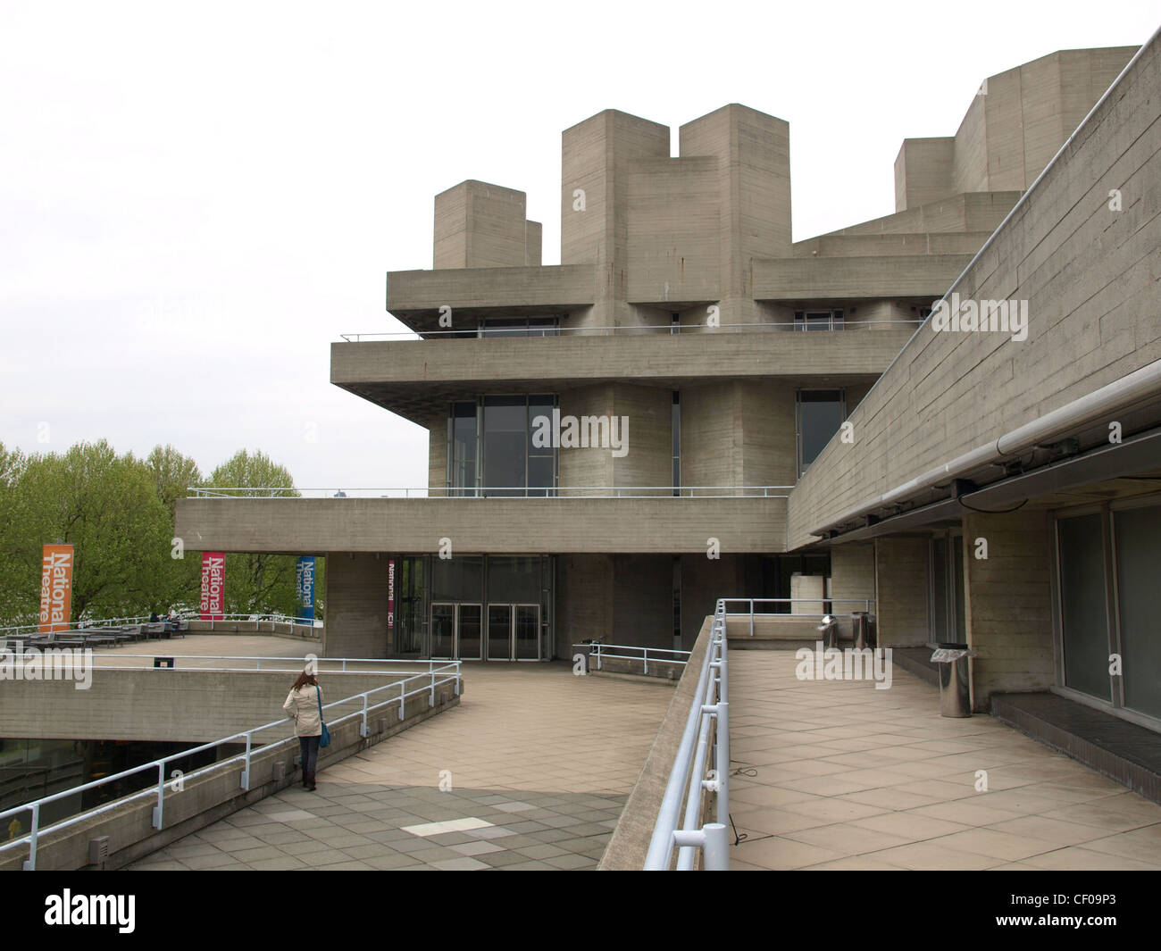 The National Theatre iconic new brutalist architecture in London ...