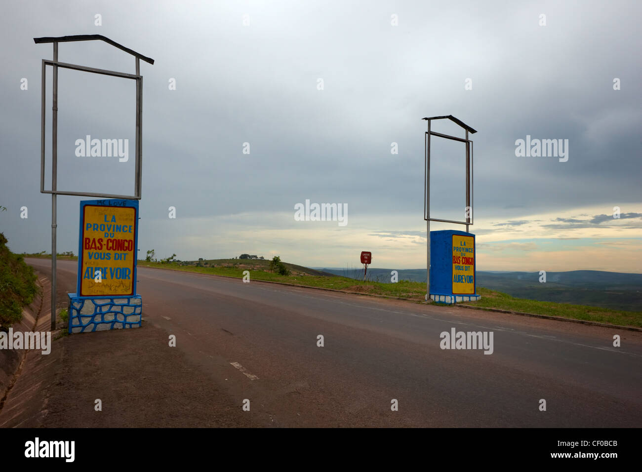 Bas-Congo Province sign; Democratic Republic of Congo, Africa Stock ...