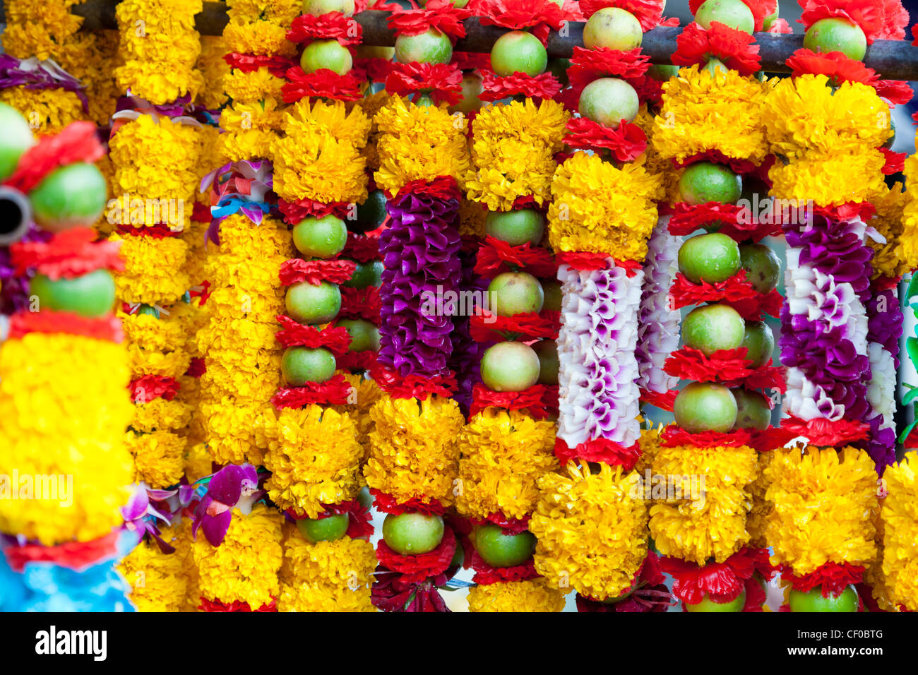 Hindu religious ceremony offerings Stock Photo - Alamy