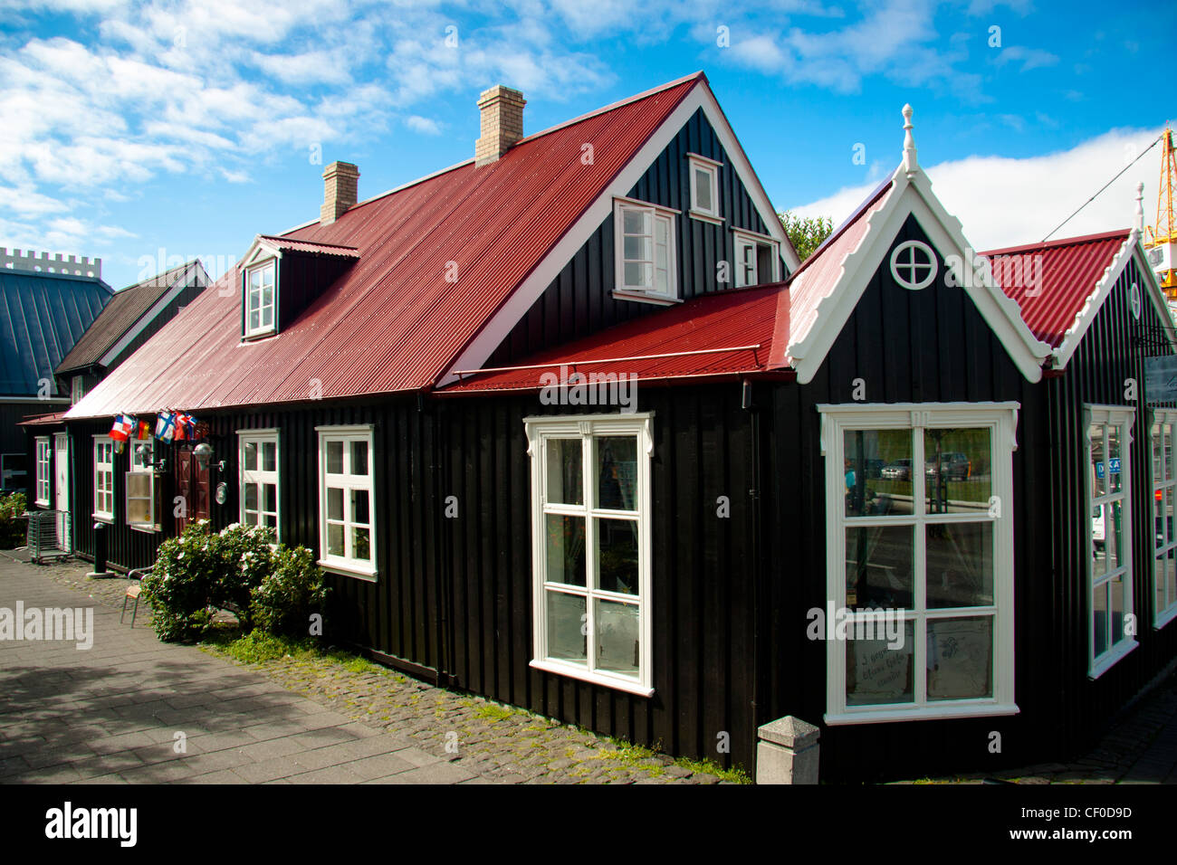 Beauty old nordic house in Reykjavik - Iceland Stock Photo - Alamy