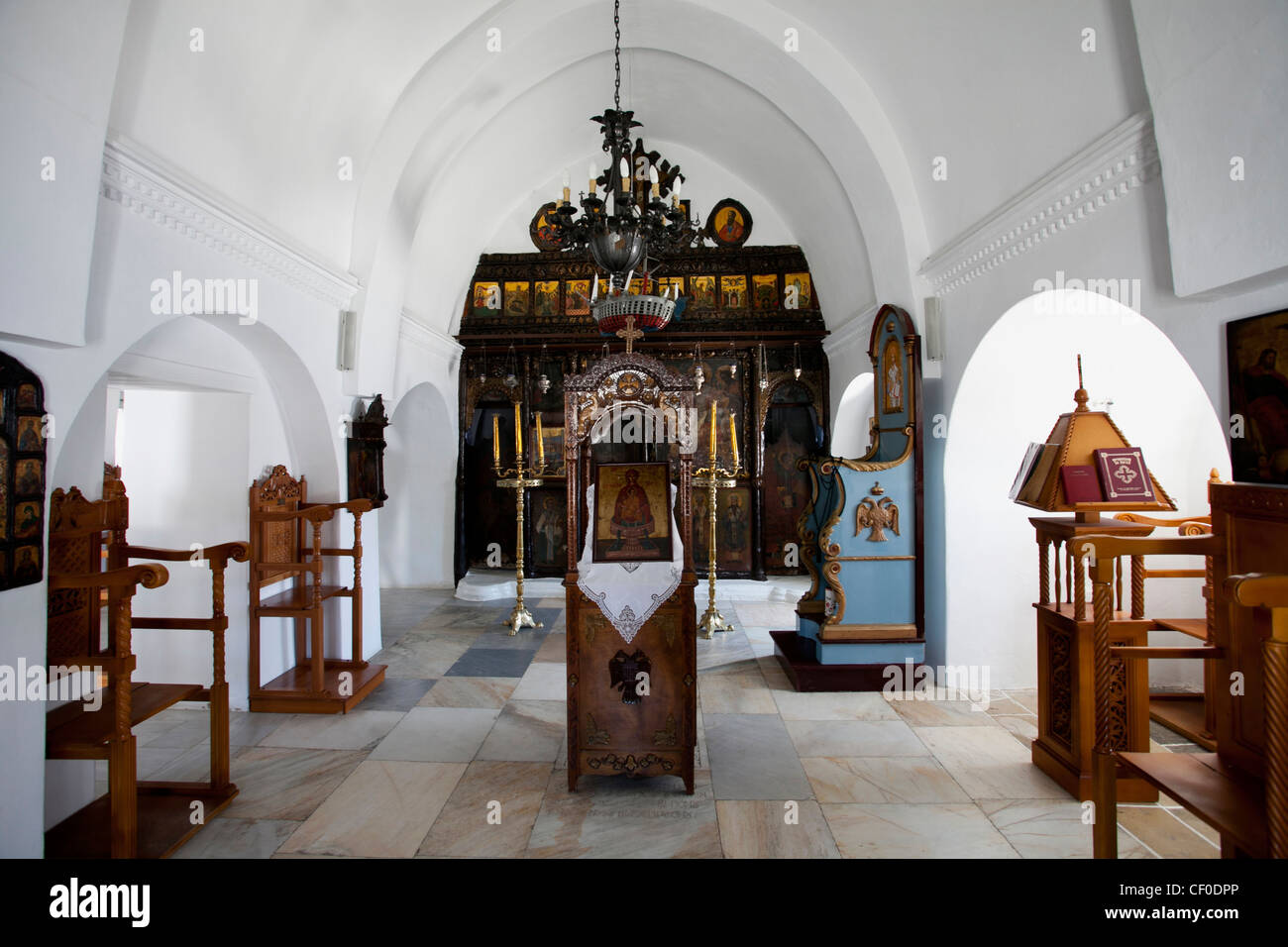 Chrissopigis church interiors with the famous religious and miraculous ...