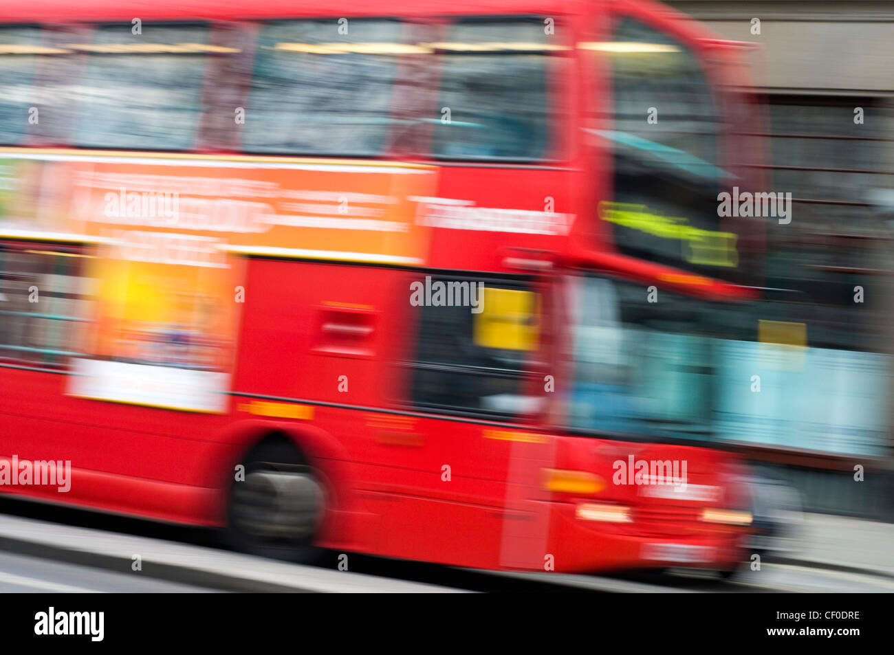 Blurred motion double decker hi-res stock photography and images - Alamy