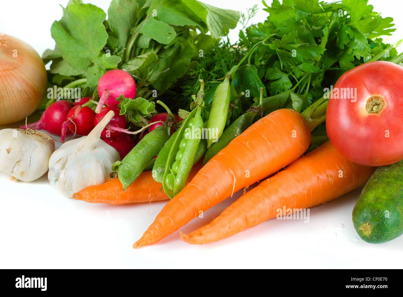 heap of vegetables isolated on white background Stock Photo - Alamy