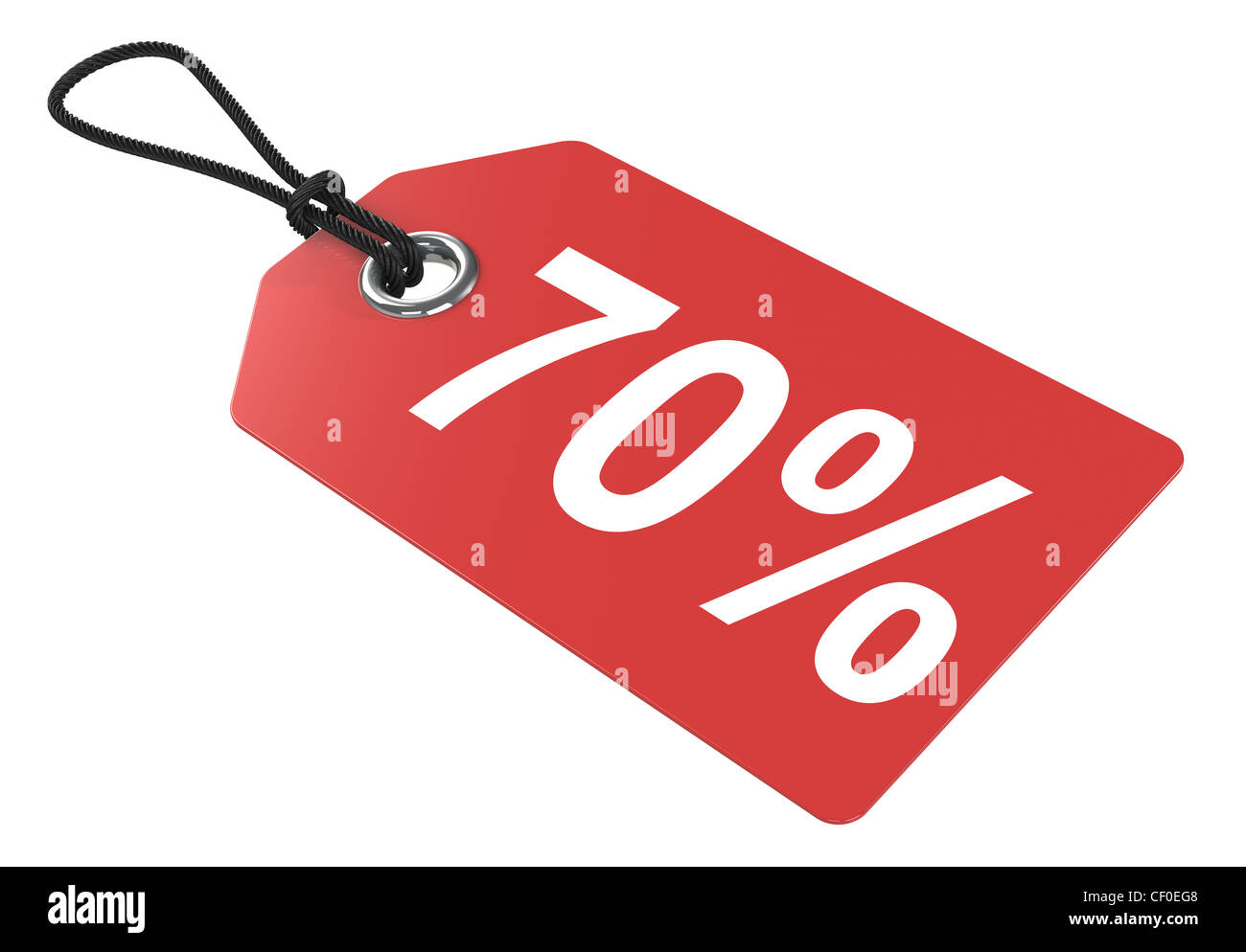 Red price tag, isolated Stock Photo - Alamy