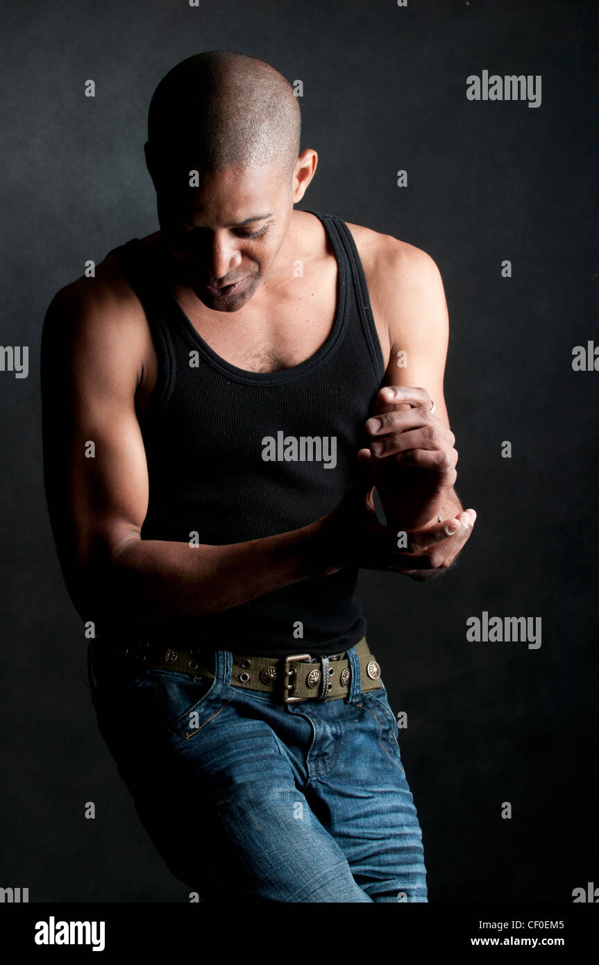 Cool looking african (cubano) young man Stock Photo - Alamy