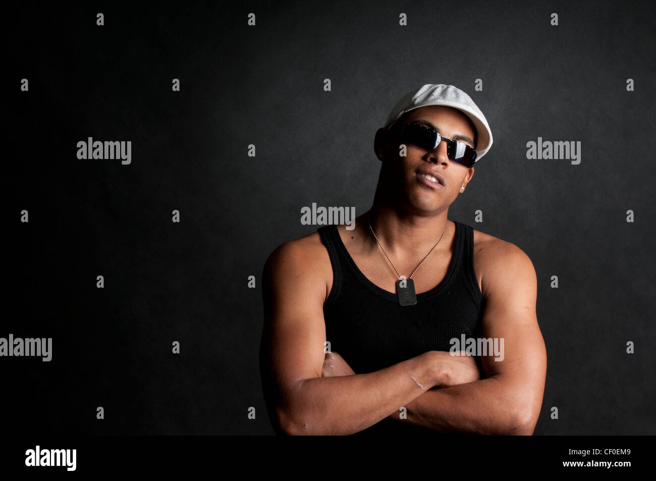 Cool looking african (cubano) young man Stock Photo - Alamy