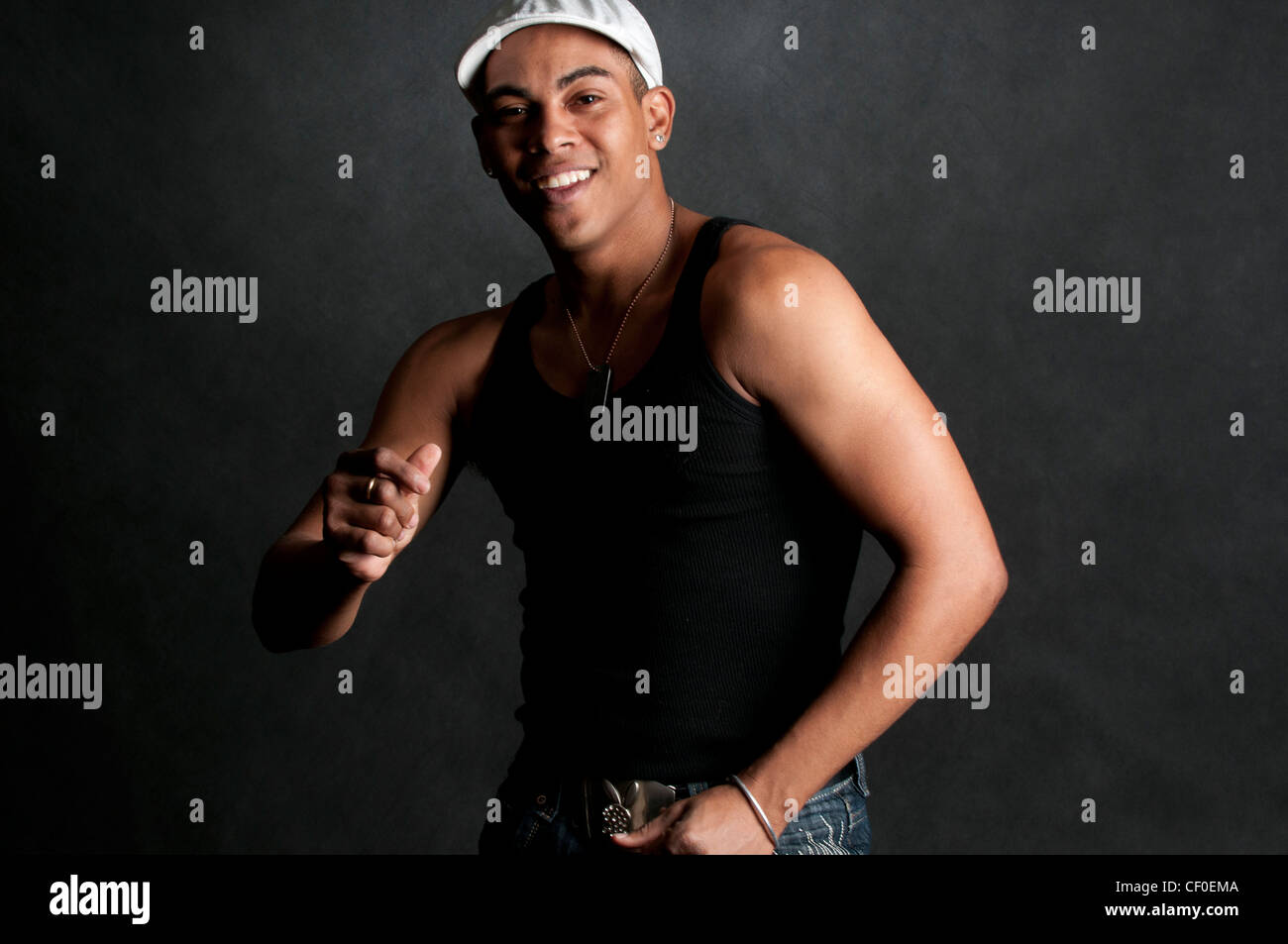 Cool looking african (cubano) young man Stock Photo - Alamy
