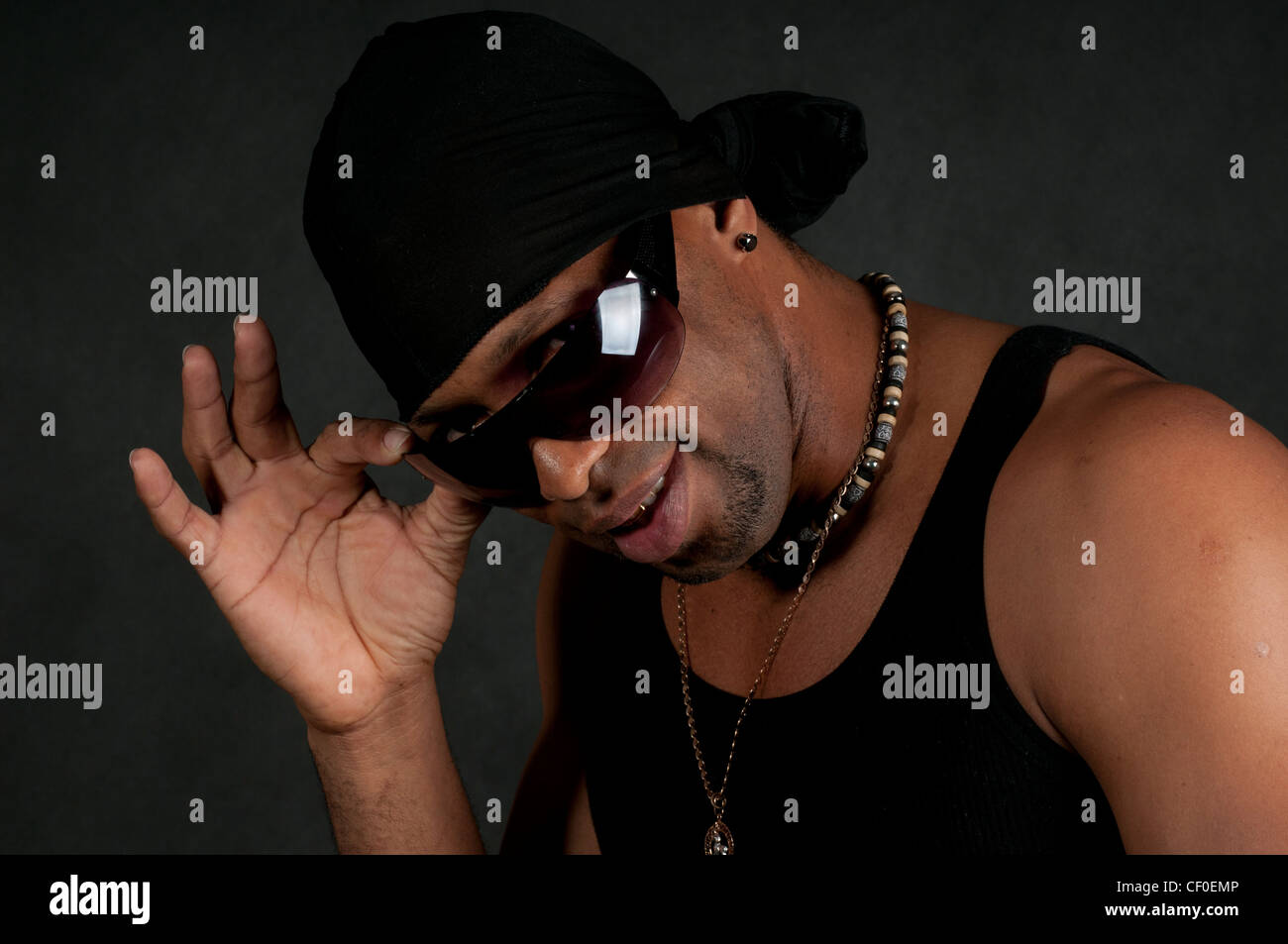 Cool looking african (cubano) young man Stock Photo - Alamy