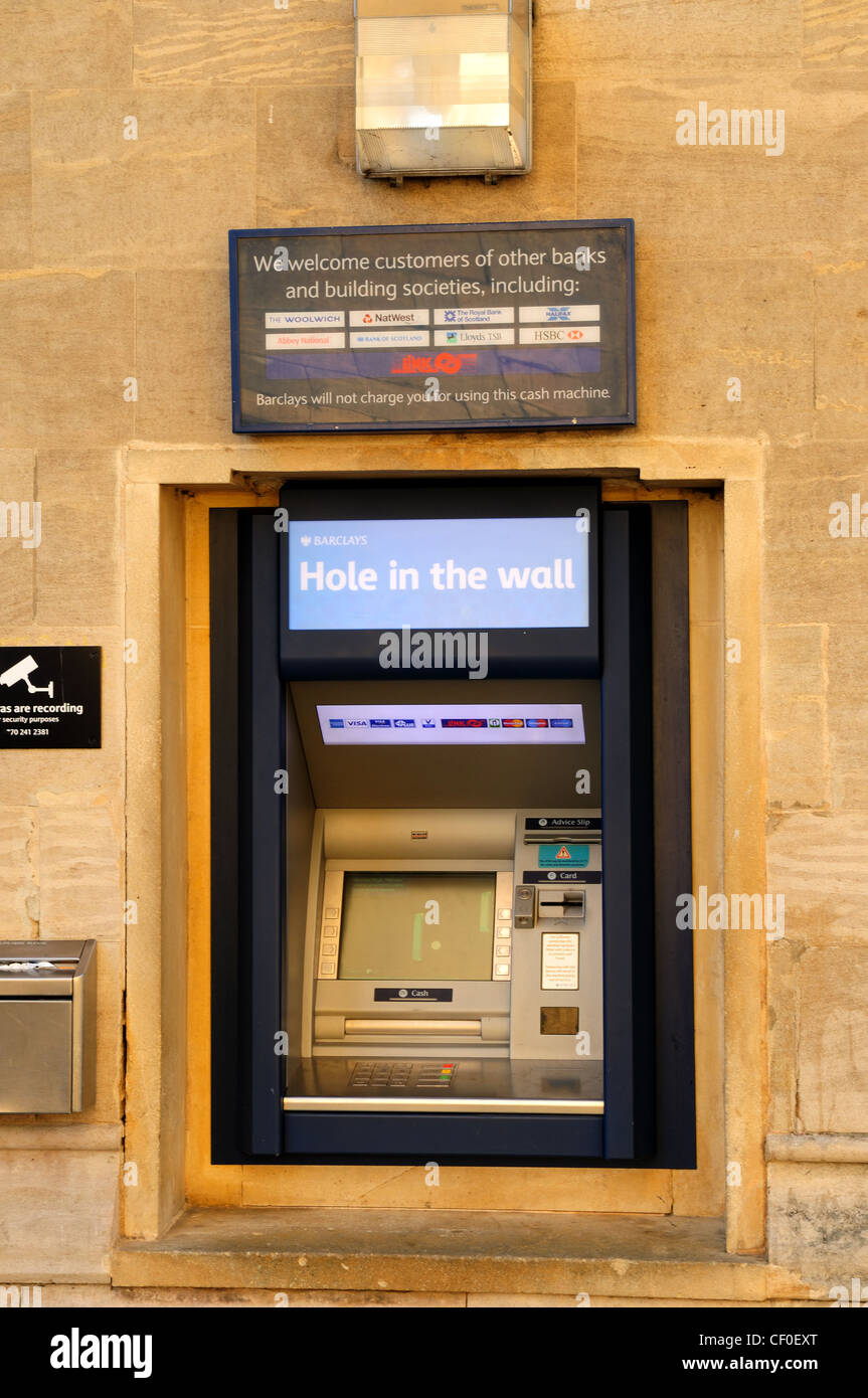 Cash Machine.Hole in the Wall Stock Photo - Alamy