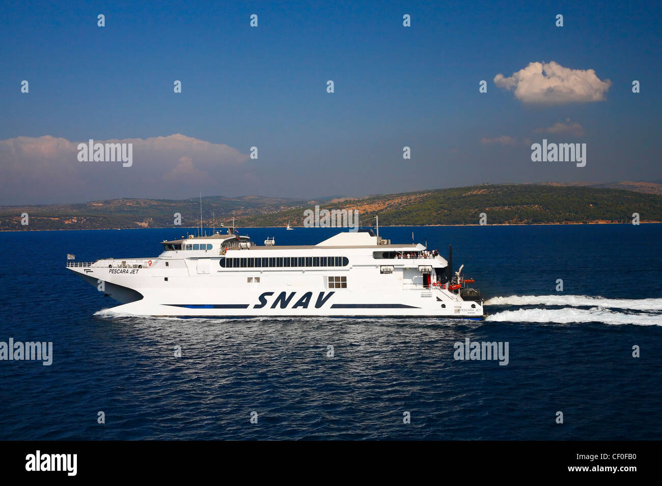 Ferry line - Croatia Stock Photo - Alamy