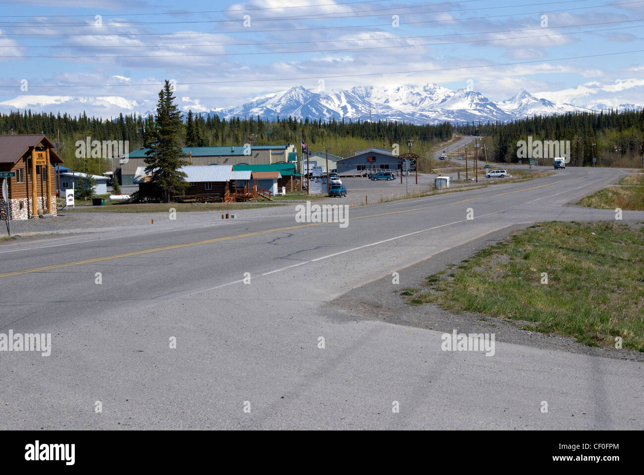 Downtown Glenallen, Alaska USA Stock Photo - Alamy