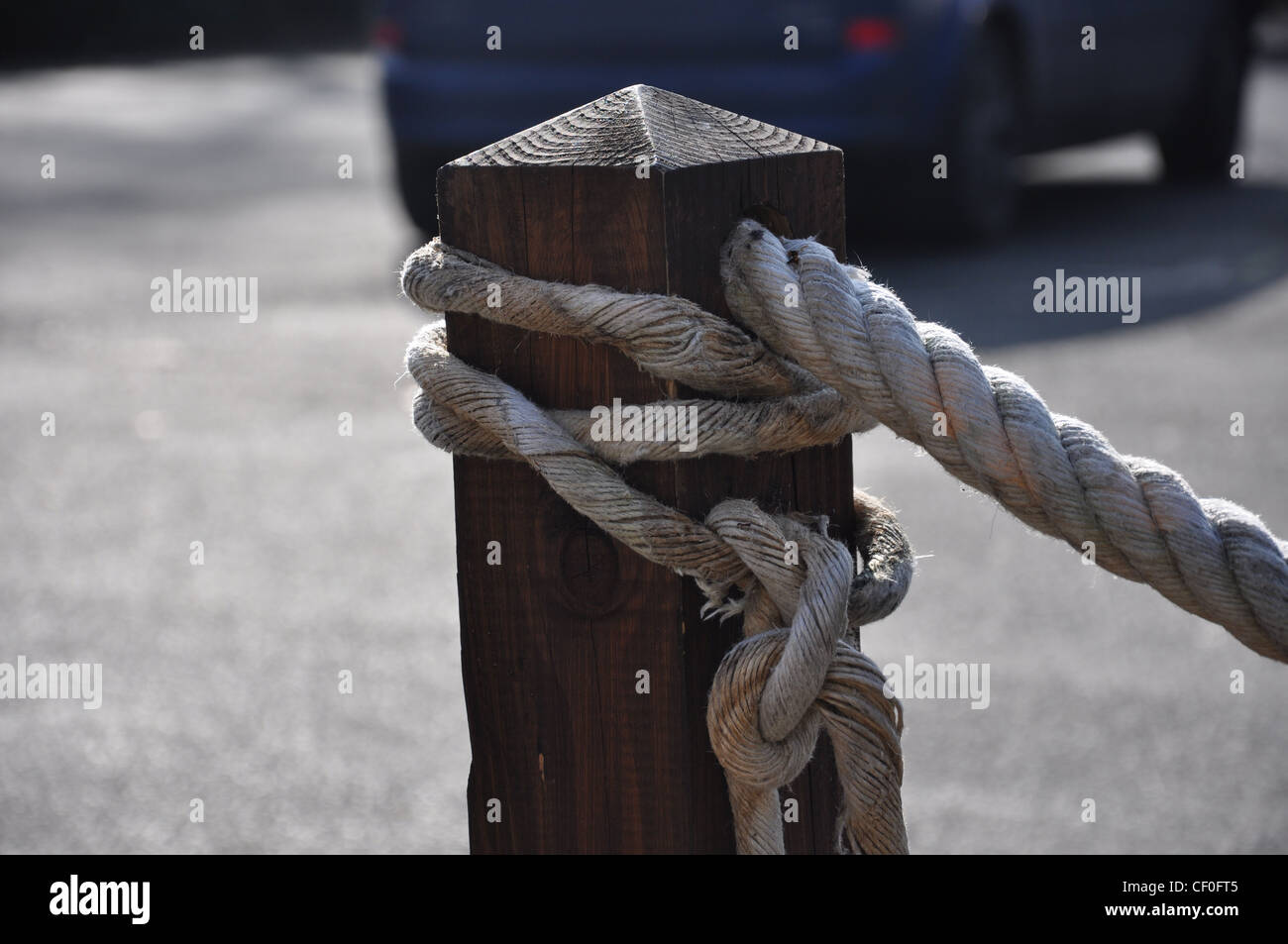 Cordoned off by rope Stock Photo - Alamy