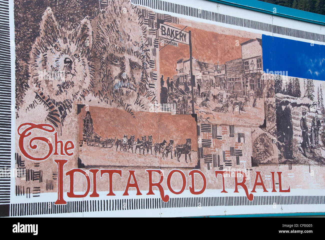 The Iditarod Trail sign, Seward, Alaska, USA Stock Photo - Alamy