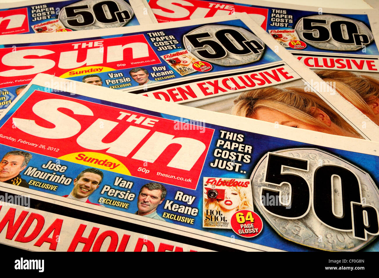 The sun front cover newspaper hi-res stock photography and images - Alamy