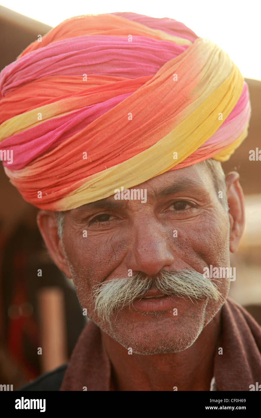 India, Rajasthan, Nagaur, Fair, man, portrait Stock Photo - Alamy