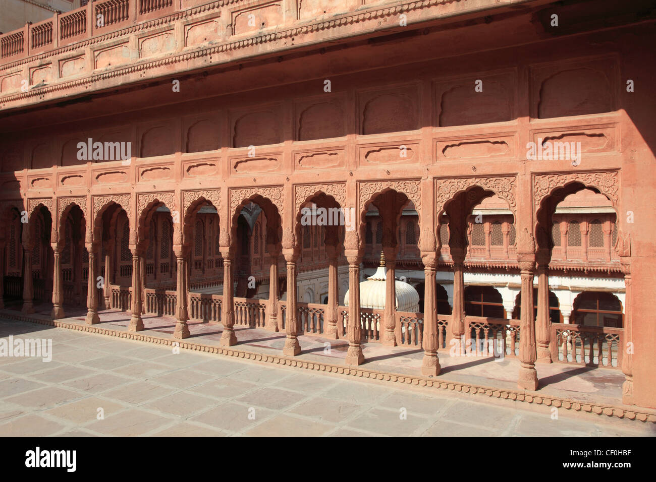 India, Rajasthan, Bikaner, Junagarh Fort, courtyard Stock Photo - Alamy