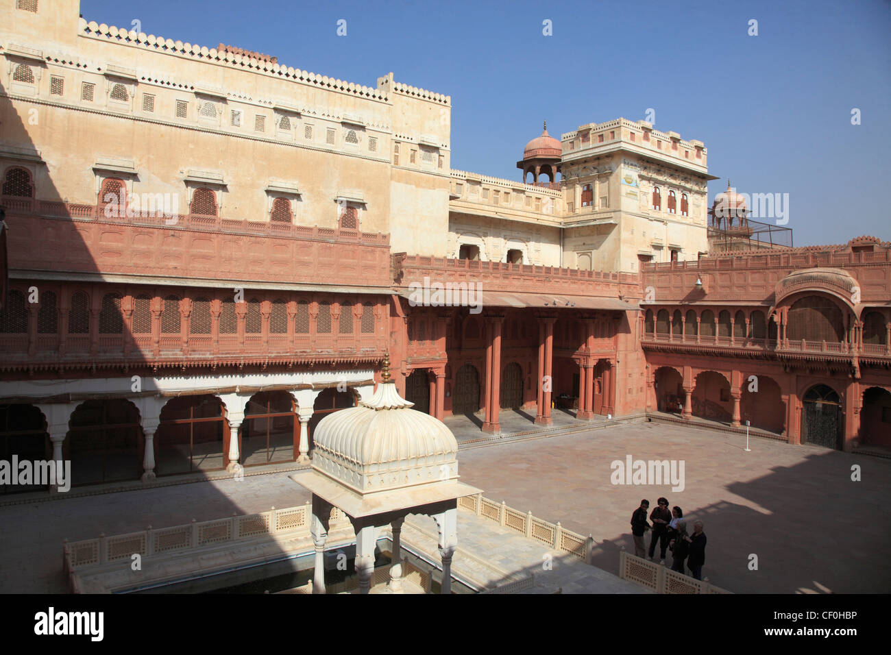 India, Rajasthan, Bikaner, Junagarh Fort, courtyard Stock Photo - Alamy