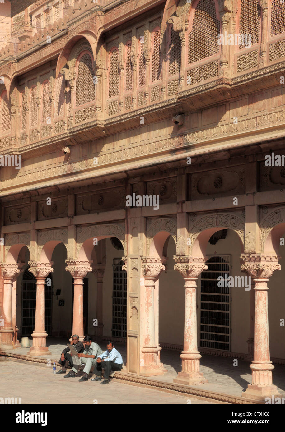 India, Rajasthan, Bikaner, Junagarh Fort, courtyard Stock Photo - Alamy