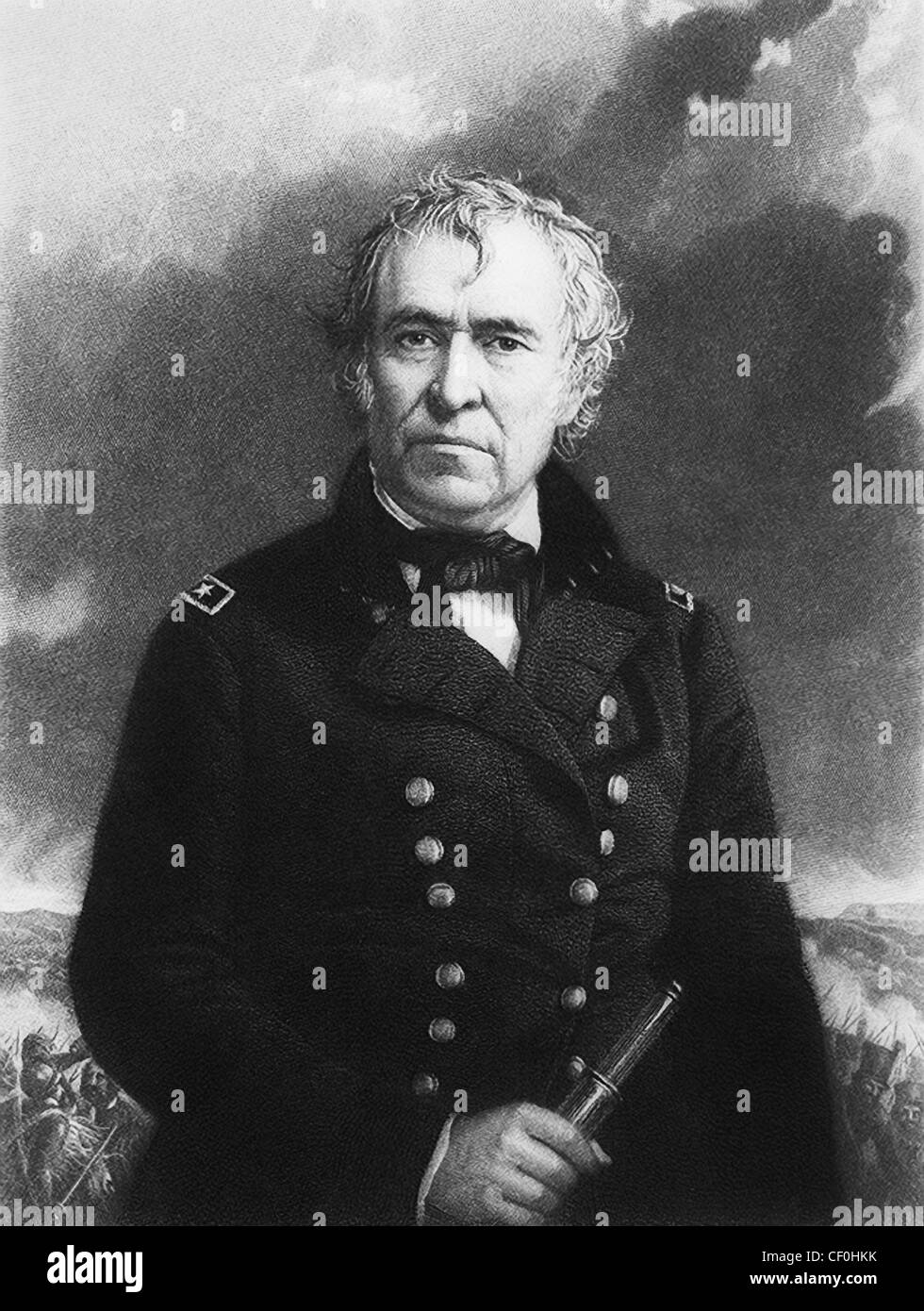 Vintage portrait of Zachary Taylor (1784 - 1850) - the 12th US ...
