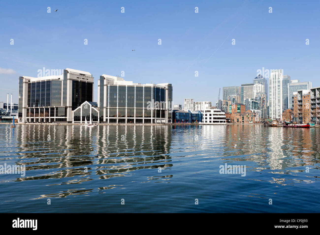 Millwall Outer Dock, Isle of Dogs, Tower Hamlets, London, UK Stock ...