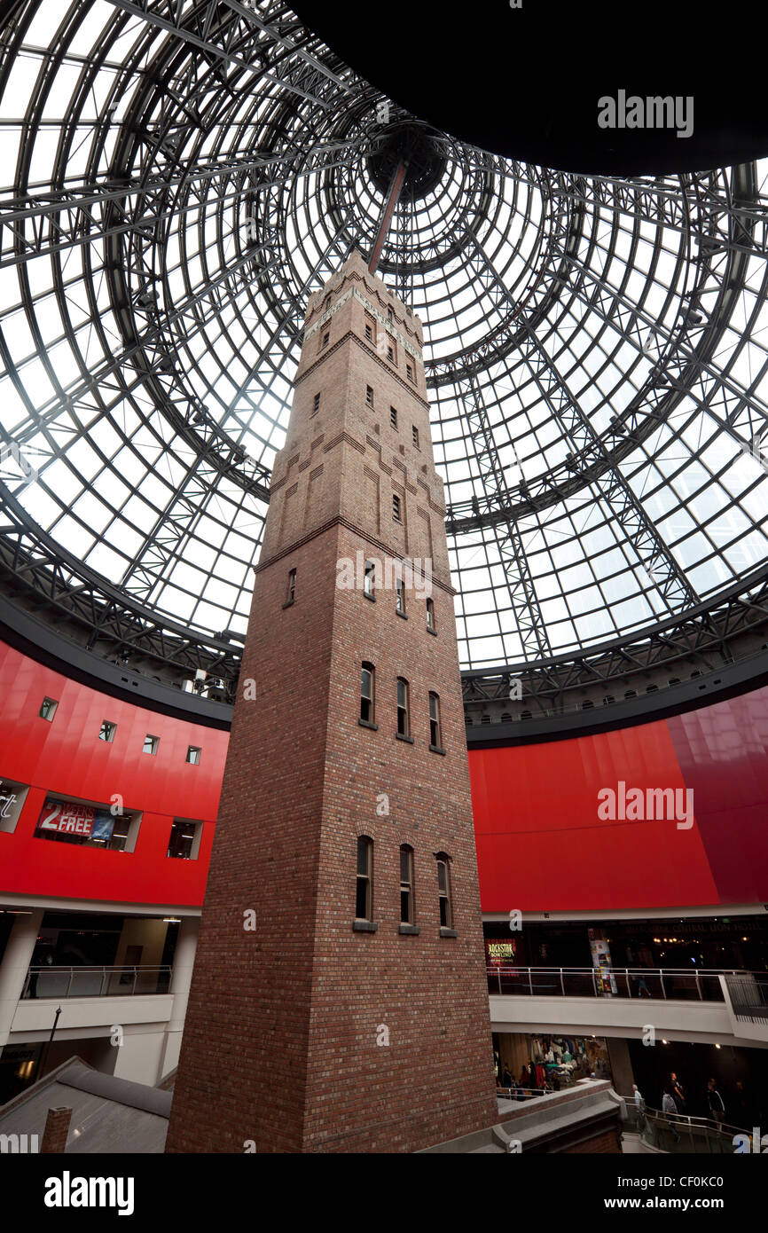 Melbourne Central shopping centre and Coop's Shot Tower, Melbourne, NSW ...
