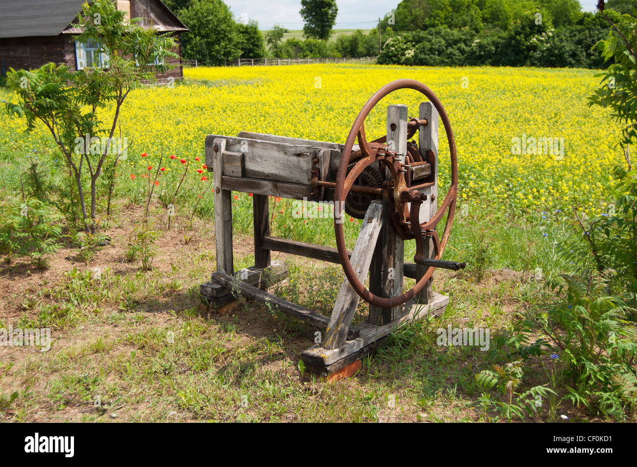 Agriculture old machine antique Stock Photo - Alamy