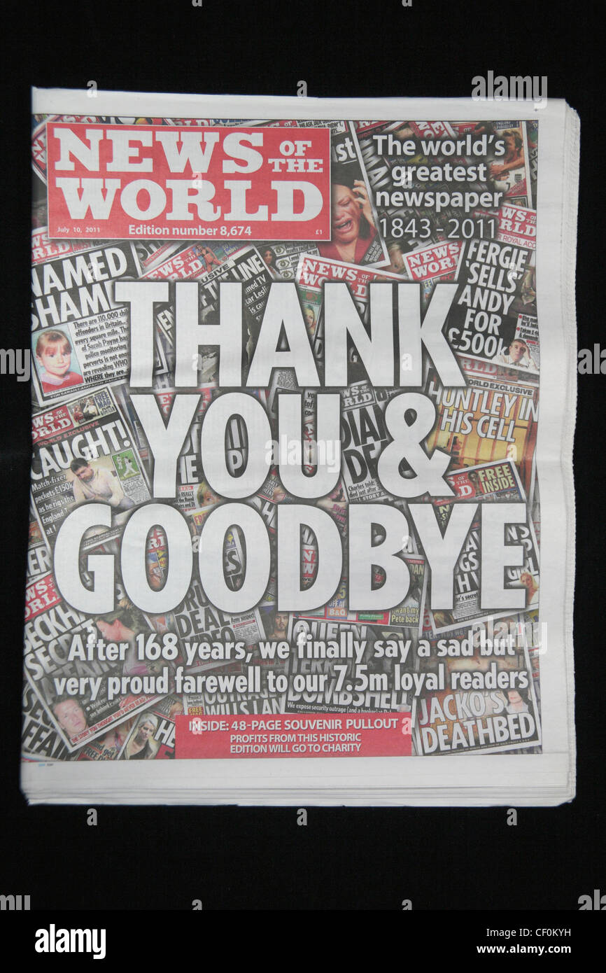 News of the world hi-res stock photography and images - Alamy