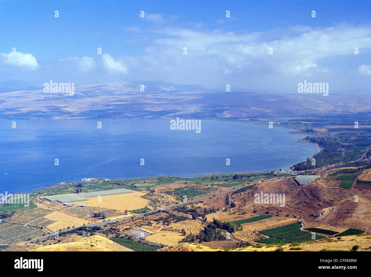 An aerial view of Kinneret lake shoreline Stock Photo - Alamy