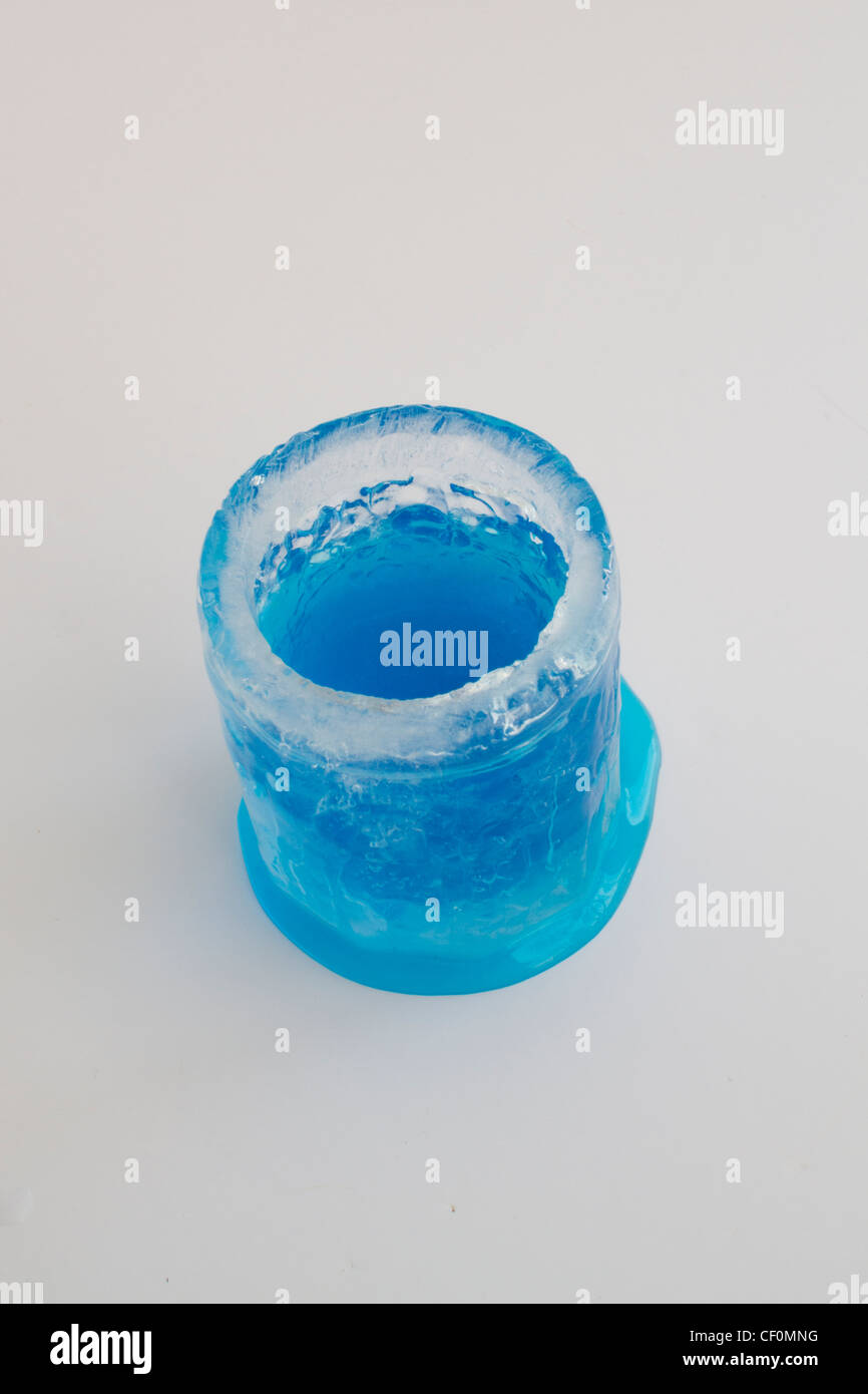 blue in ice-cold glass Stock Photo - Alamy
