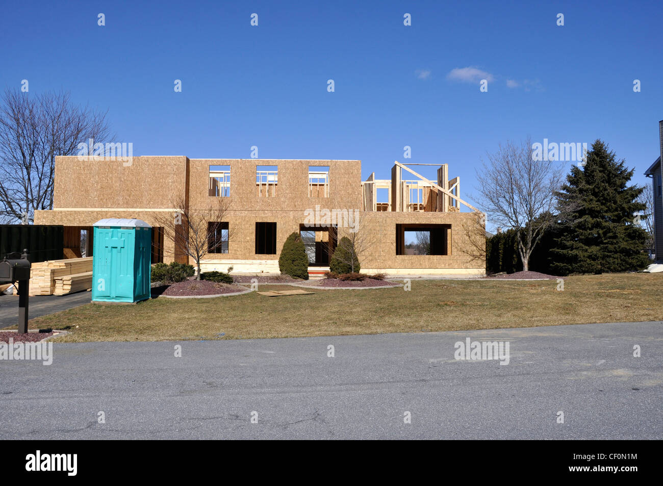 Rebuilding of a residential home Stock Photo - Alamy