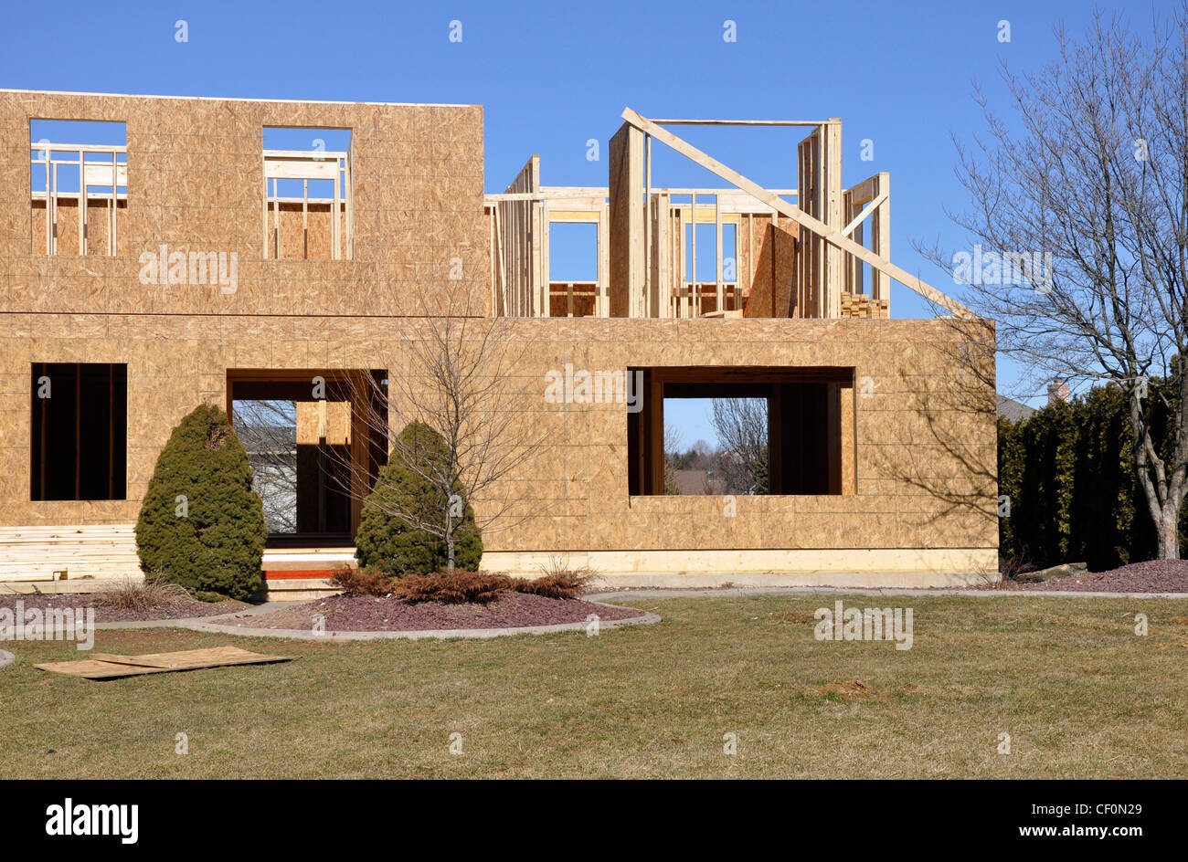 Rebuild of a residential house Stock Photo - Alamy