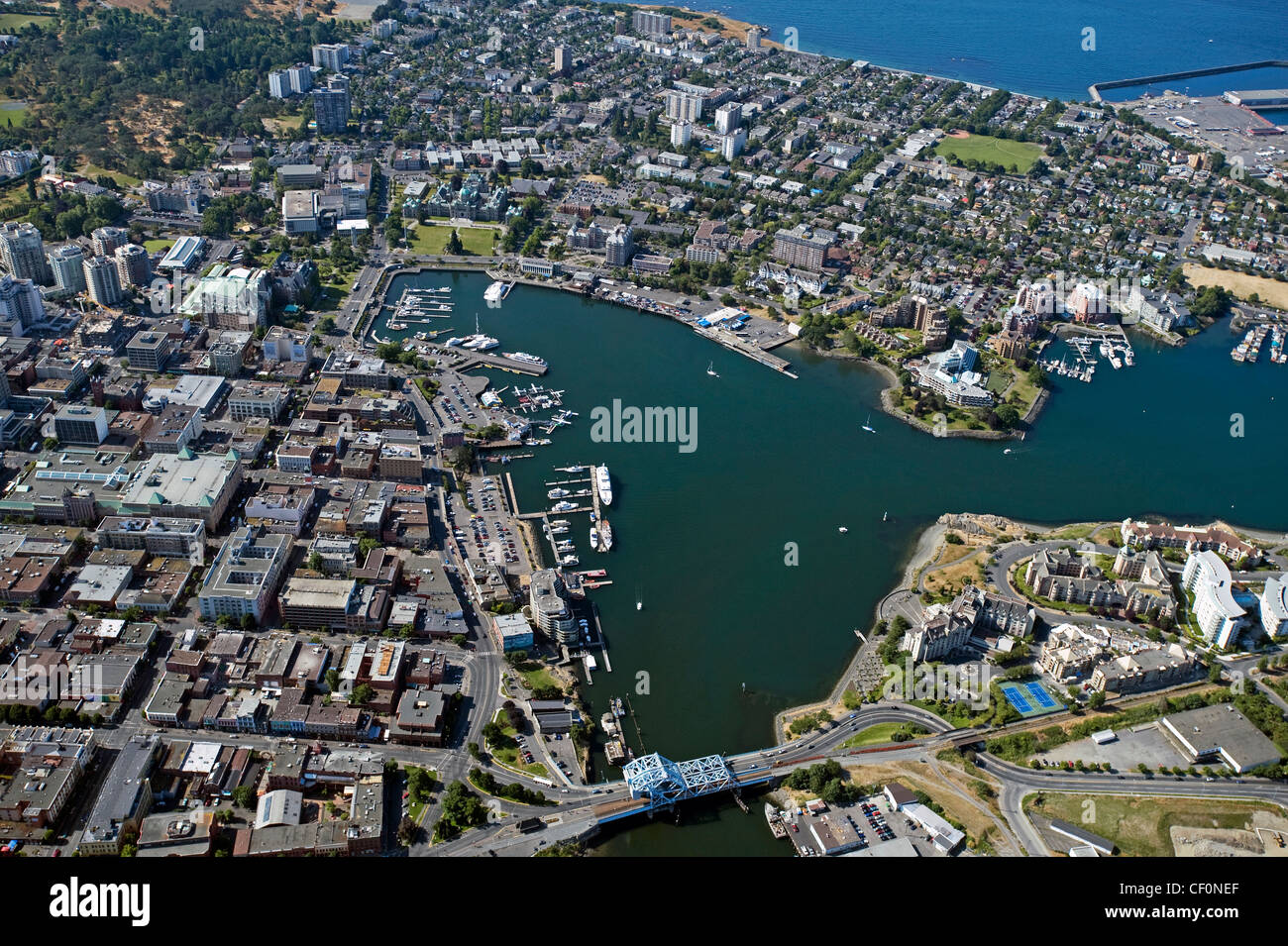 Victoria with Victoria Harbour Stock Photo - Alamy