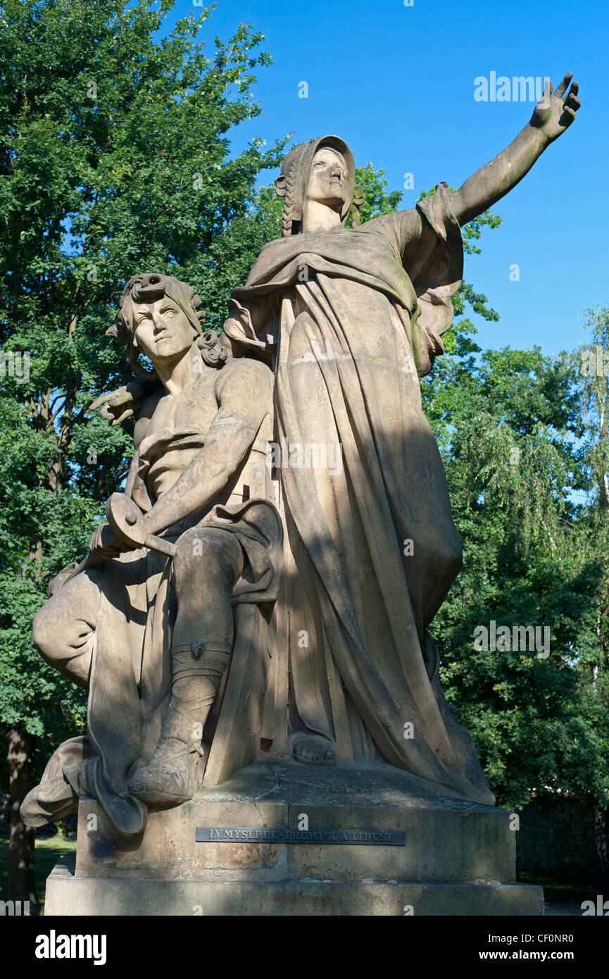 Prague vysehrad premysl libuse statue hi-res stock photography and ...