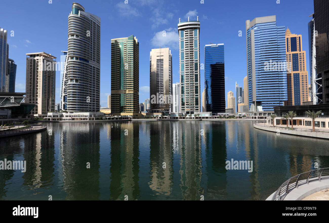 Jumeirah Lakes Towers in Dubai, United Arab Emirates Stock Photo - Alamy
