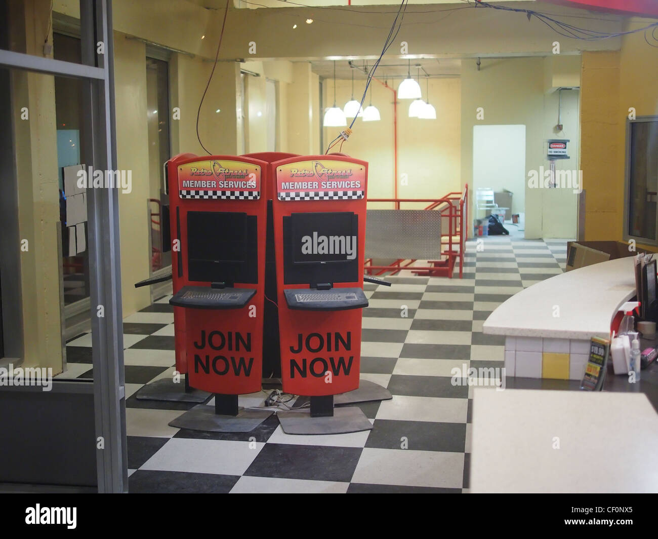 Lobby of building under construction, Brooklyn, New York Stock Photo ...