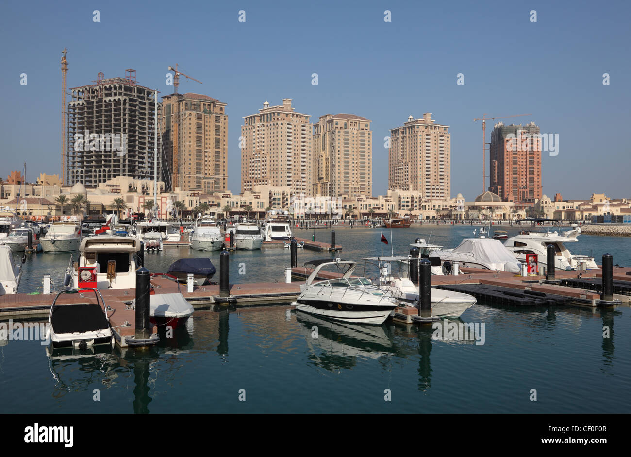 Marina at The Pearl in Doha, Qatar Stock Photo - Alamy