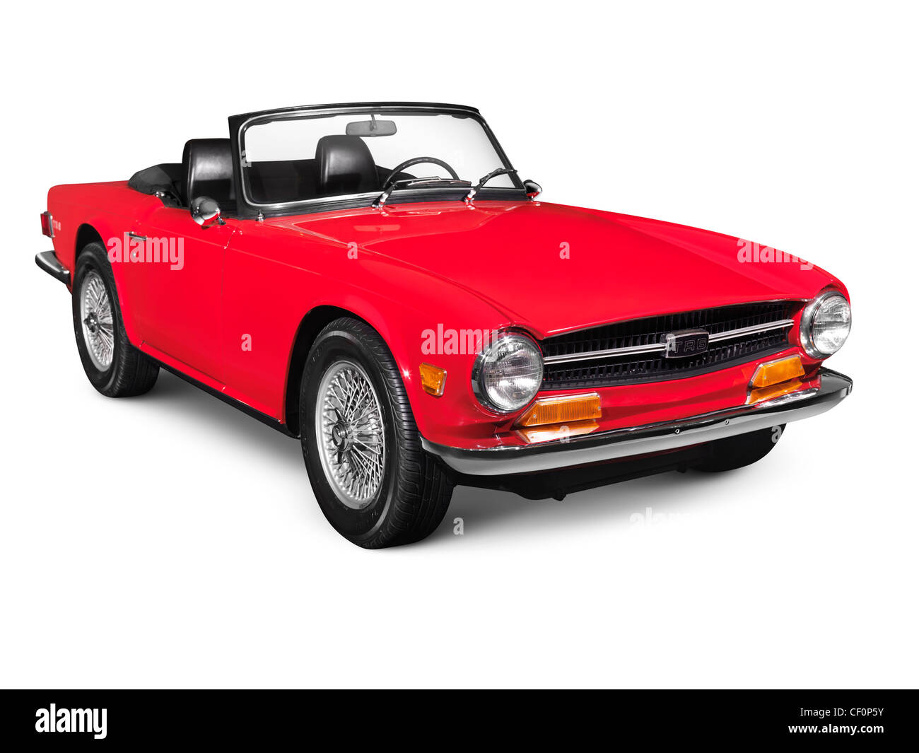 License and prints at MaximImages.com - Red 1969 Triumph TR6 classic ...