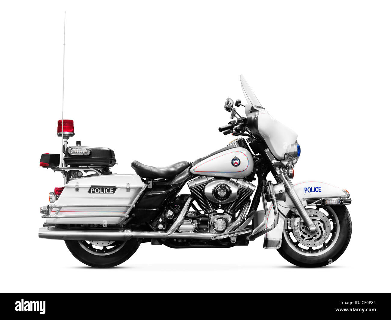 Harley davidson police motorcycle Cut Out Stock Images & Pictures - Alamy