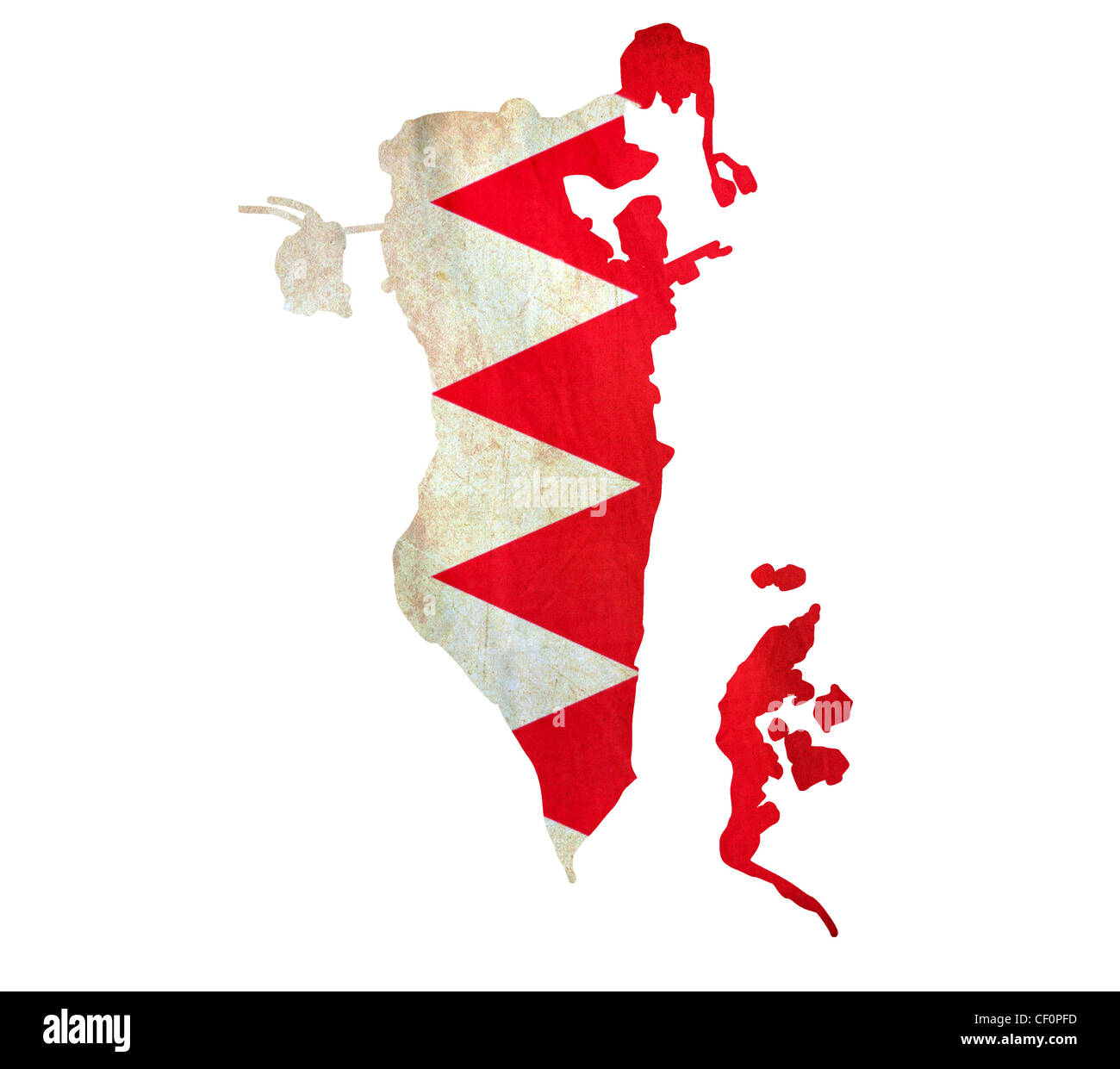 Bahrain map vector illustration Cut Out Stock Images & Pictures - Alamy