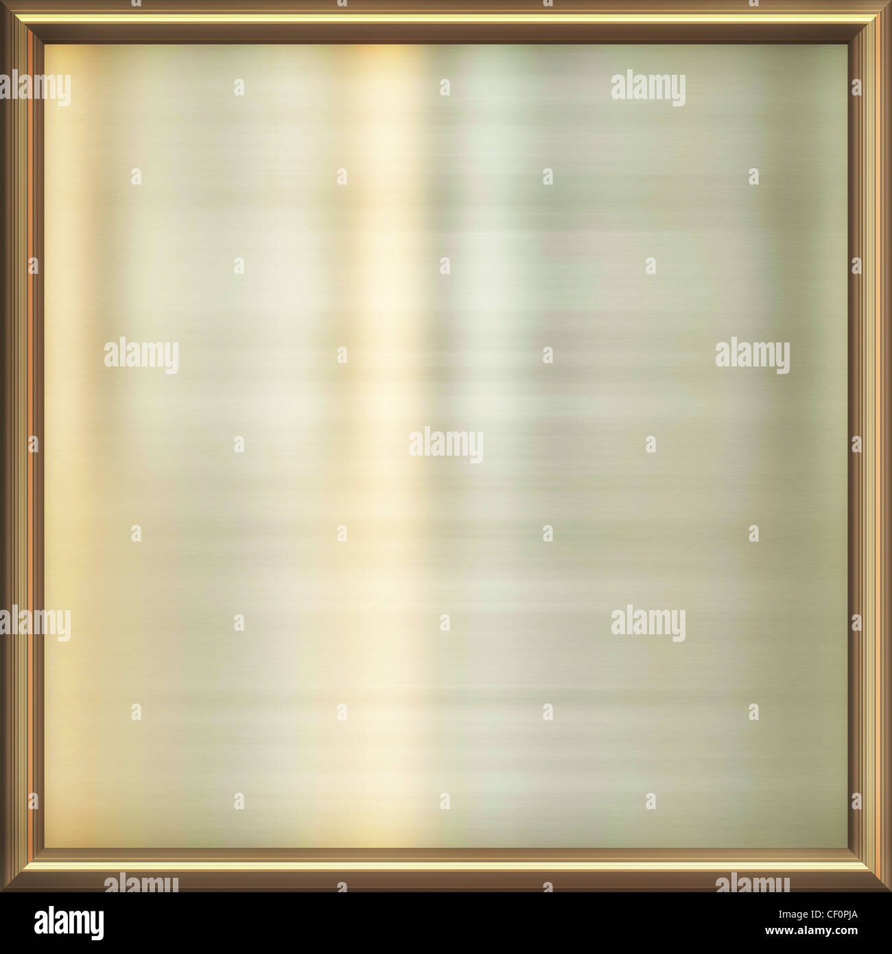 great image of shiny gold plate in frame Stock Photo - Alamy