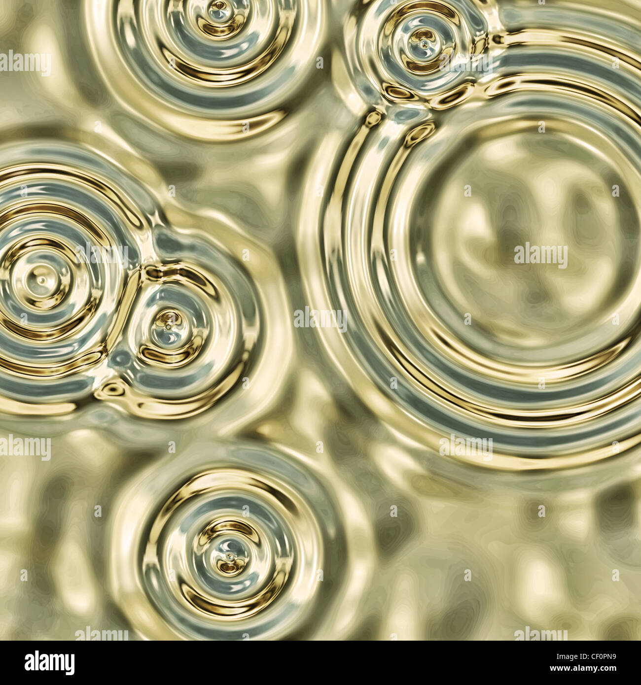 a very large illustration of water like ripples in molten gold Stock ...