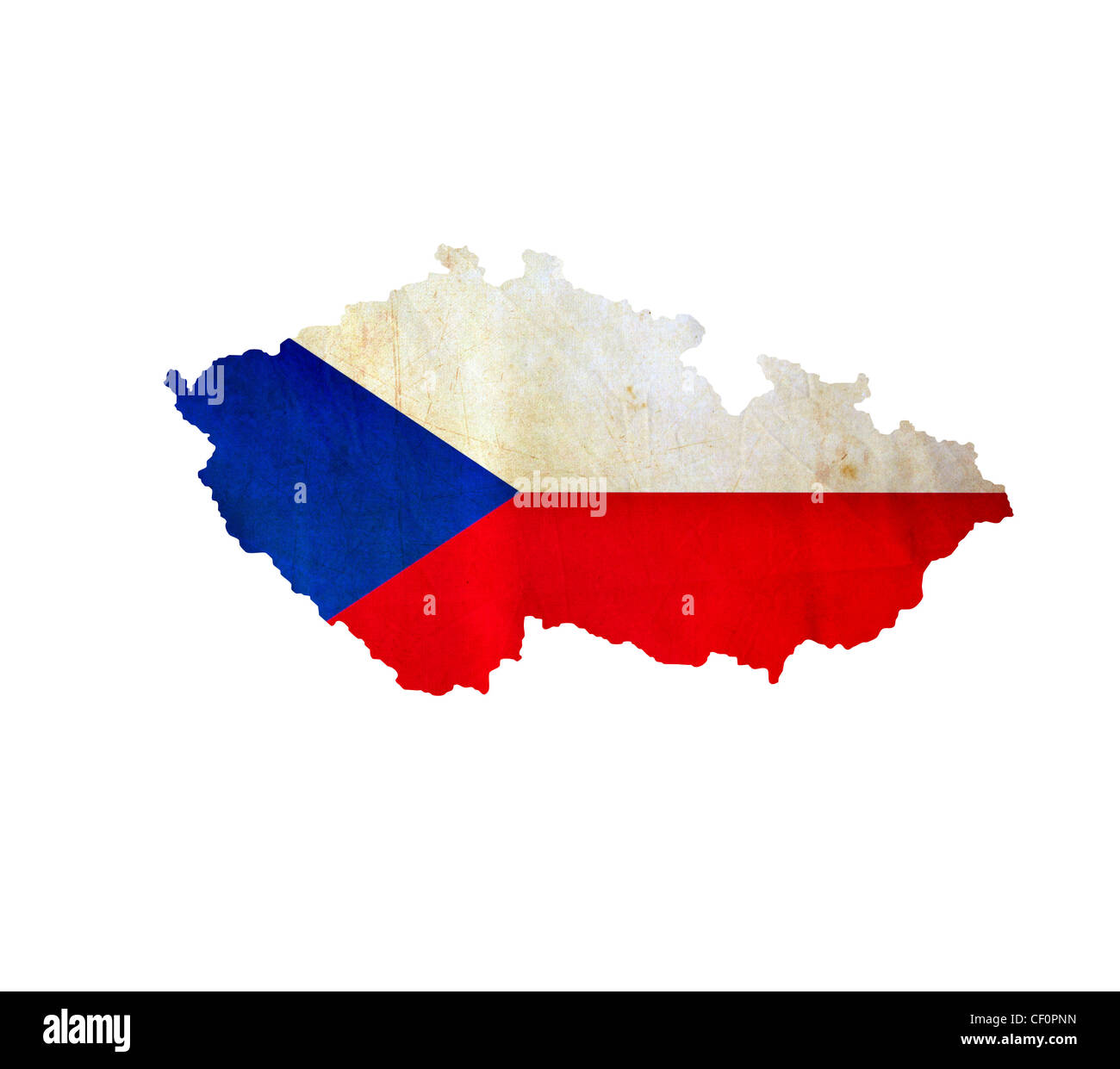 Contour czech republic map hi-res stock photography and images - Alamy