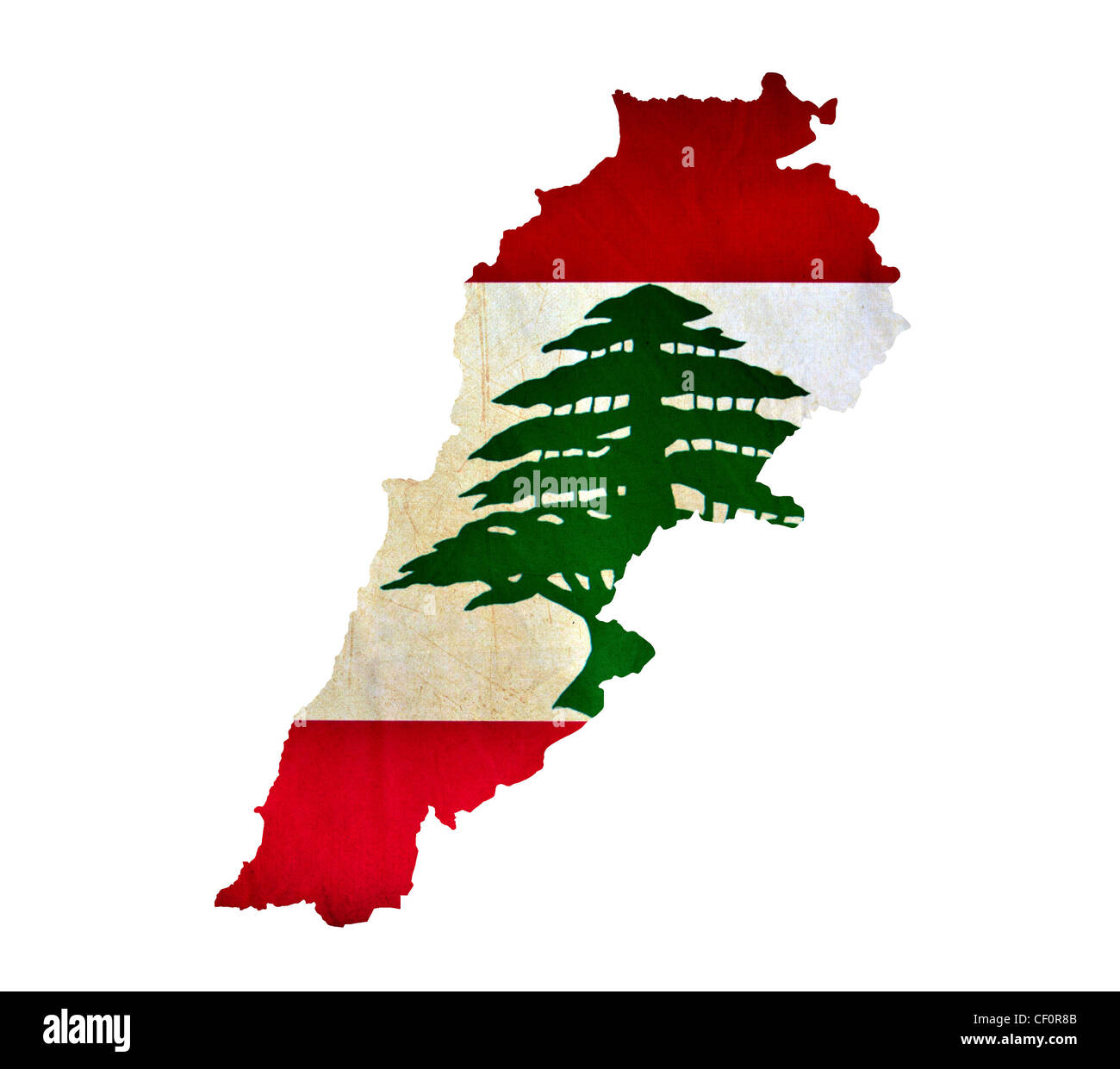 Map of Lebanon isolated Stock Photo - Alamy