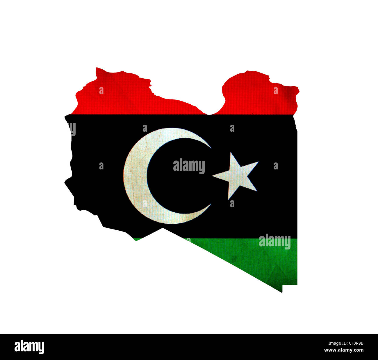 Libya outline map hi-res stock photography and images - Alamy