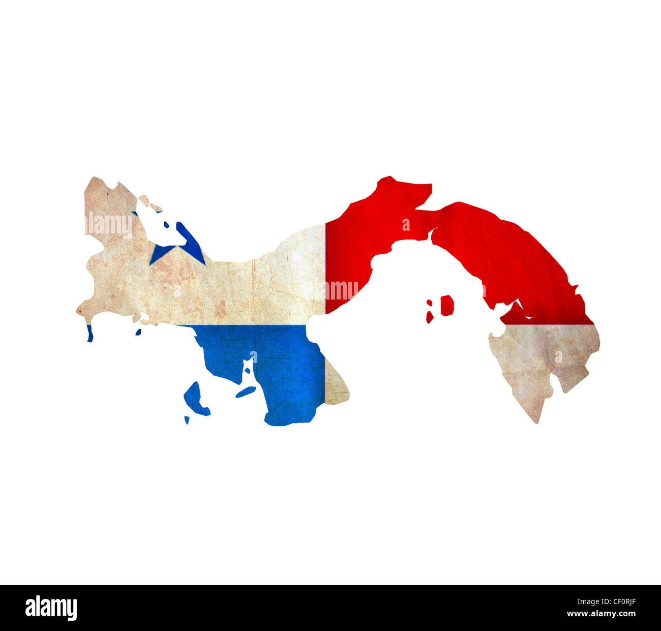 Map of Panama isolated Stock Photo - Alamy
