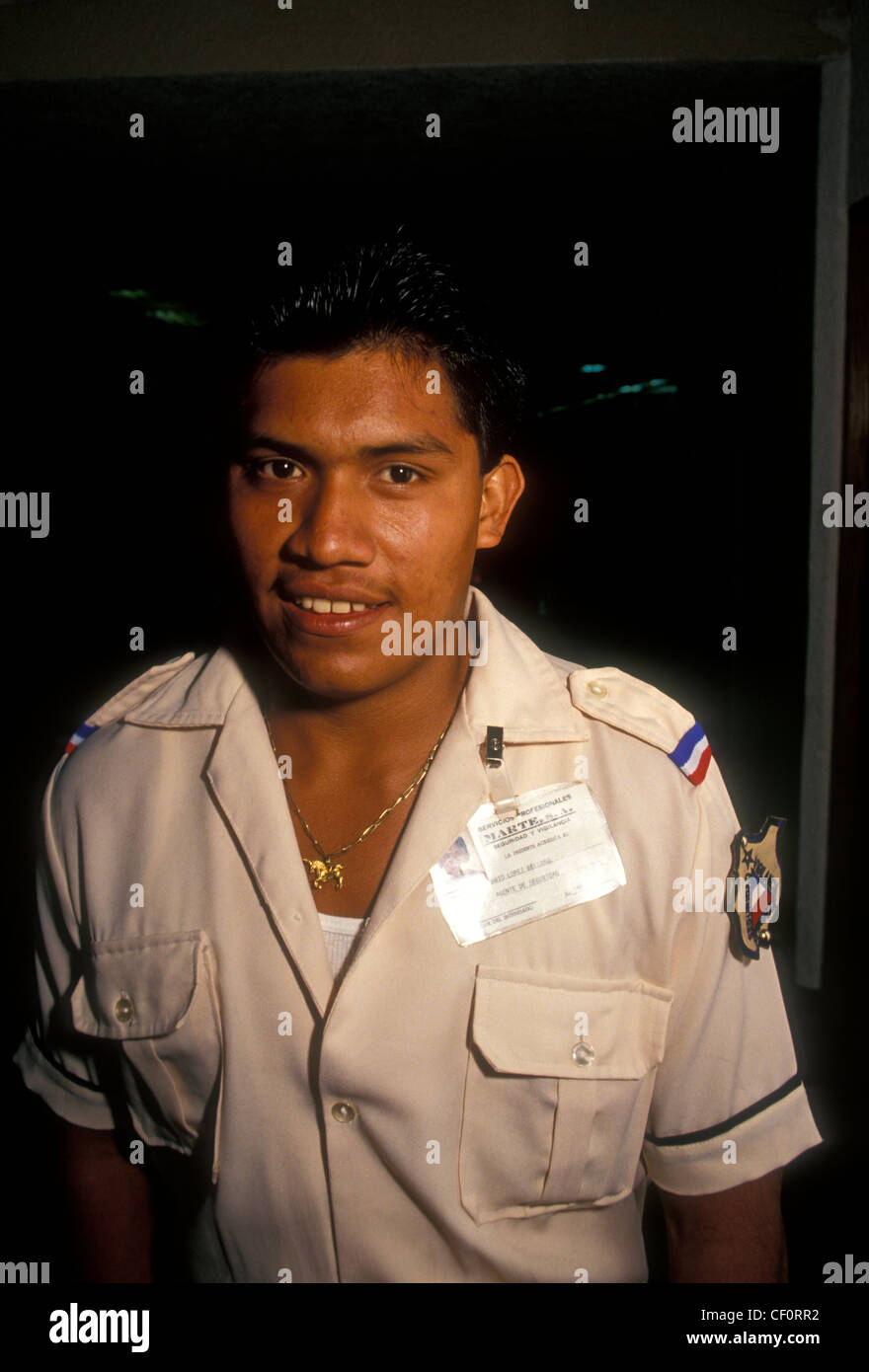 1 one Mexican people person man male security guard at Gustavo Diaz ...