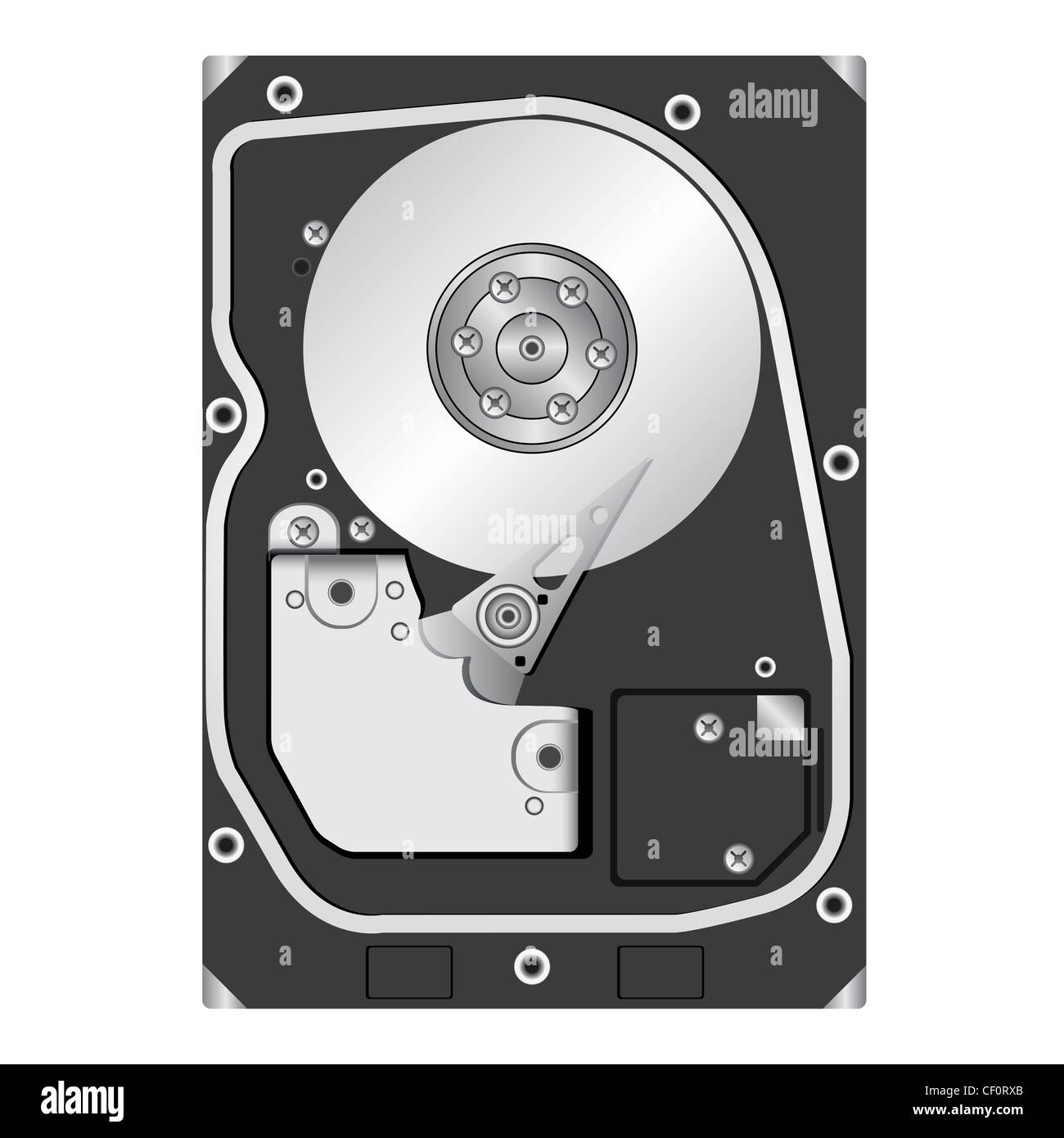 Computer hard disk drive. Vector illustration Stock Photo - Alamy