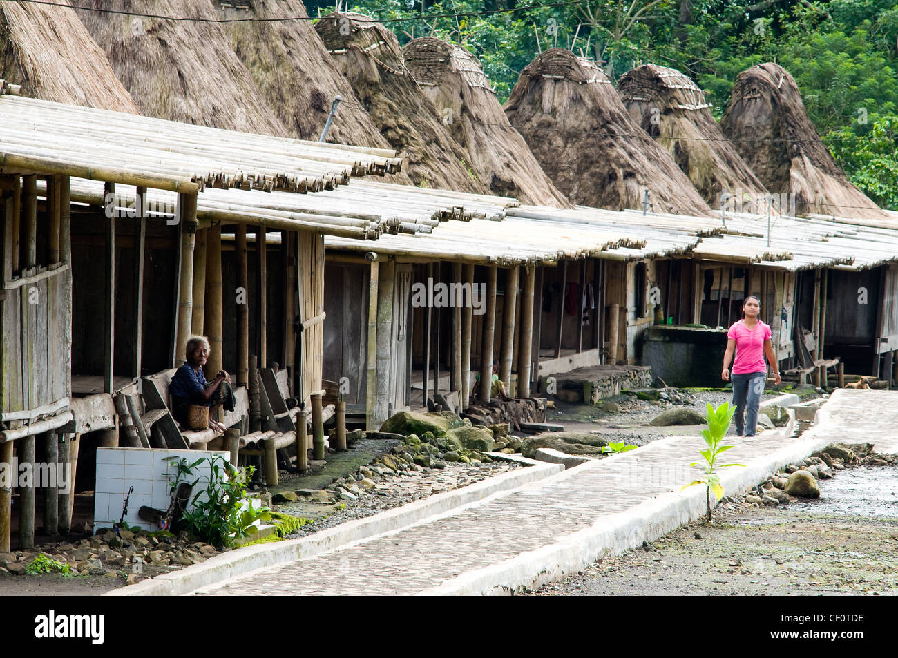 Kampung Wogo bajawa flores indonesia Stock Photo - Alamy